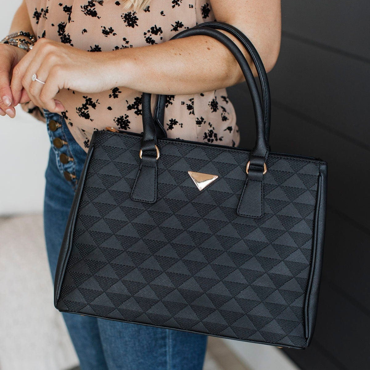 Luxurious Trends Satchel Bag Set- Black – The Pulse Boutique