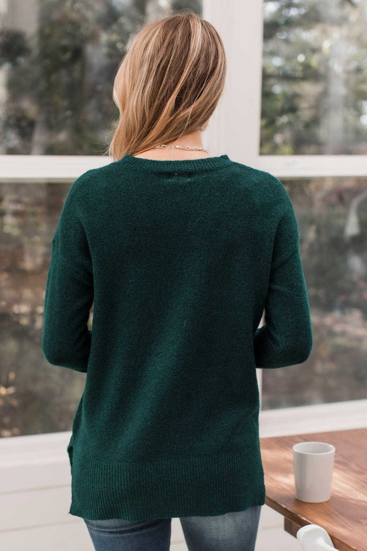 Sweet Harmony Knit Sweater- Forest Green – The Pulse Boutique