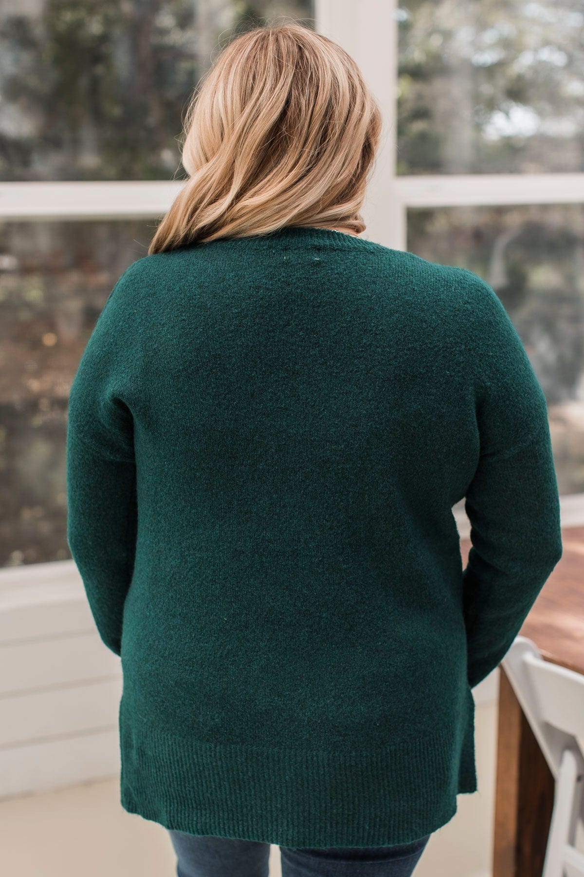 Sweet Harmony Knit Sweater- Forest Green – The Pulse Boutique