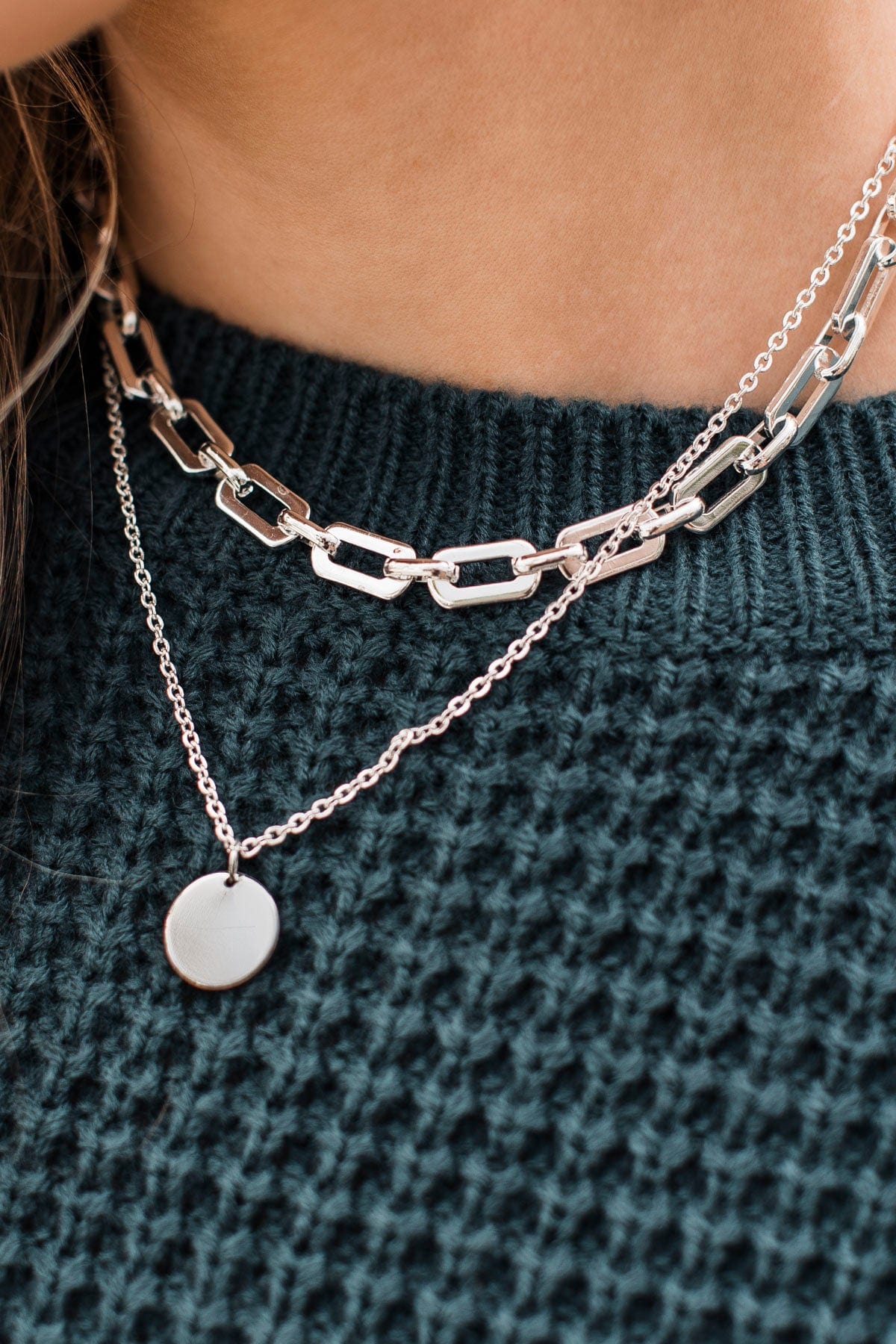 Forever Glowing 2-Tier Necklace- Silver – The Pulse Boutique