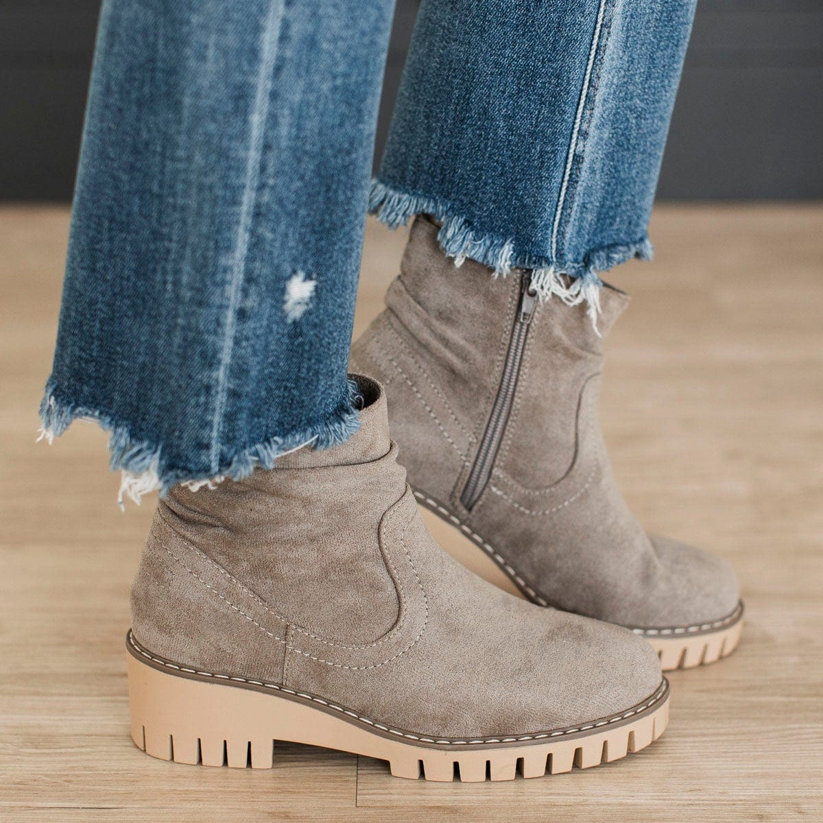 Very G Dashing Boots- Grey – The Pulse Boutique