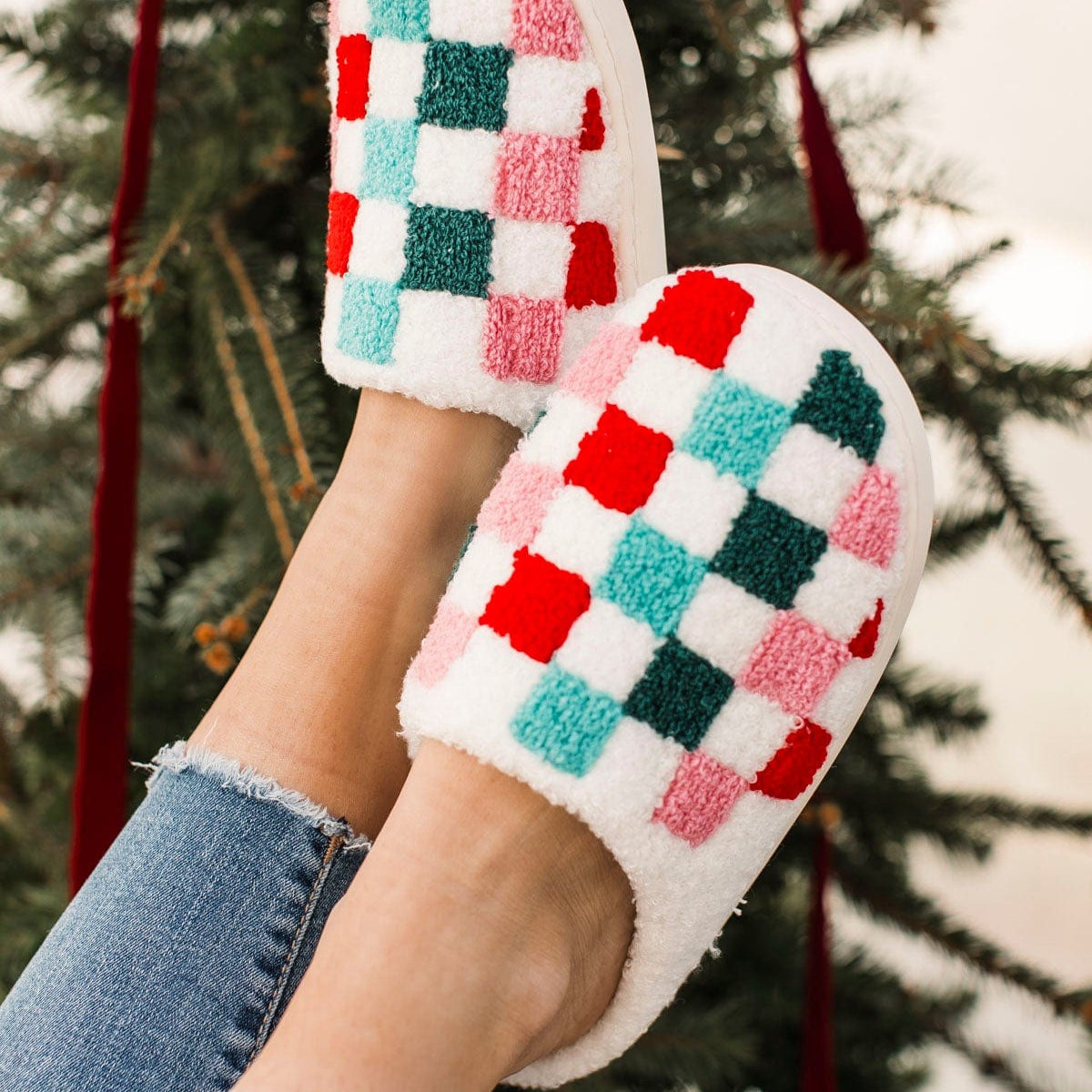 Katydid Cozy Checkered Slippers – The Pulse Boutique