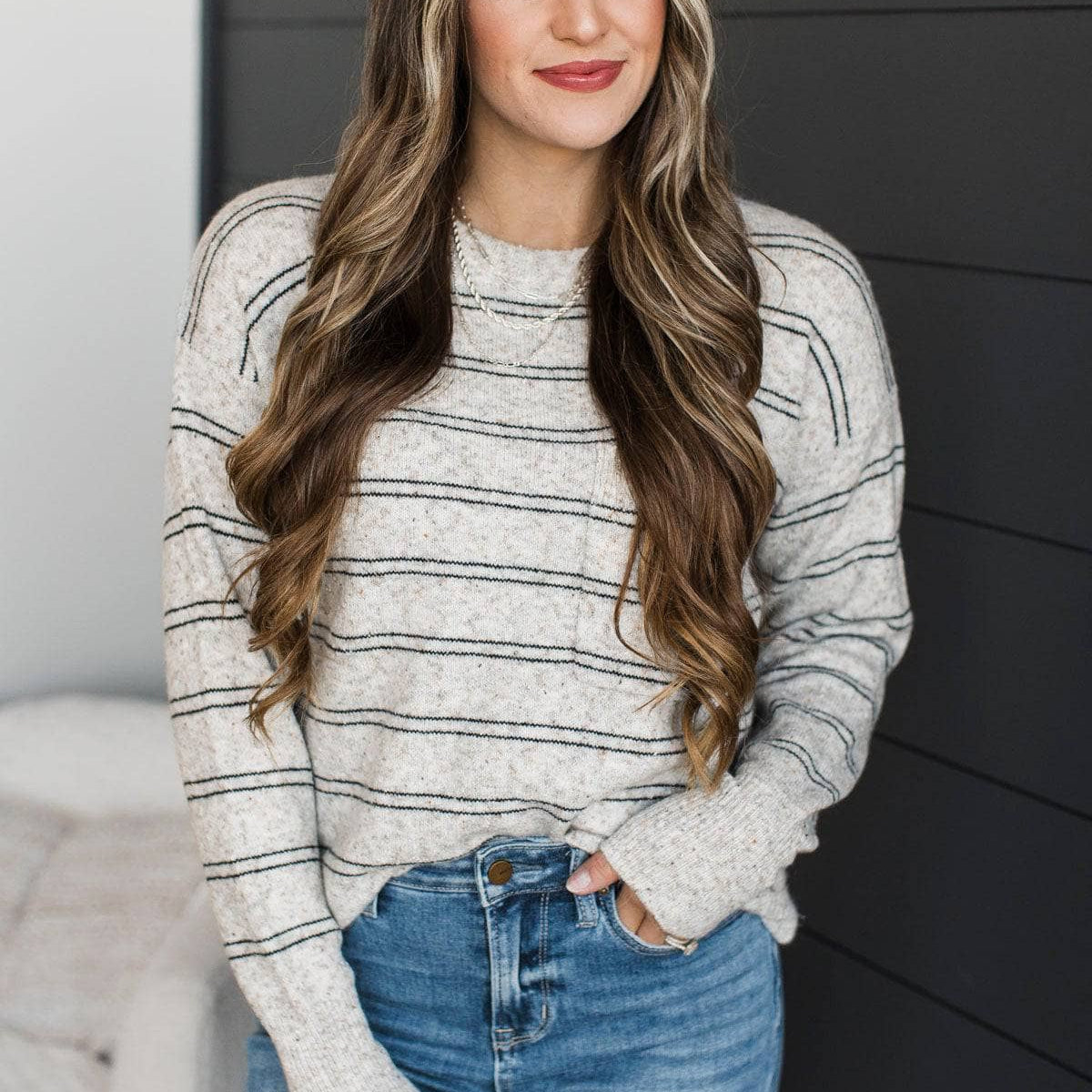 Never Worried Sprinkle Knit Sweater- Heather Grey – The Pulse Boutique