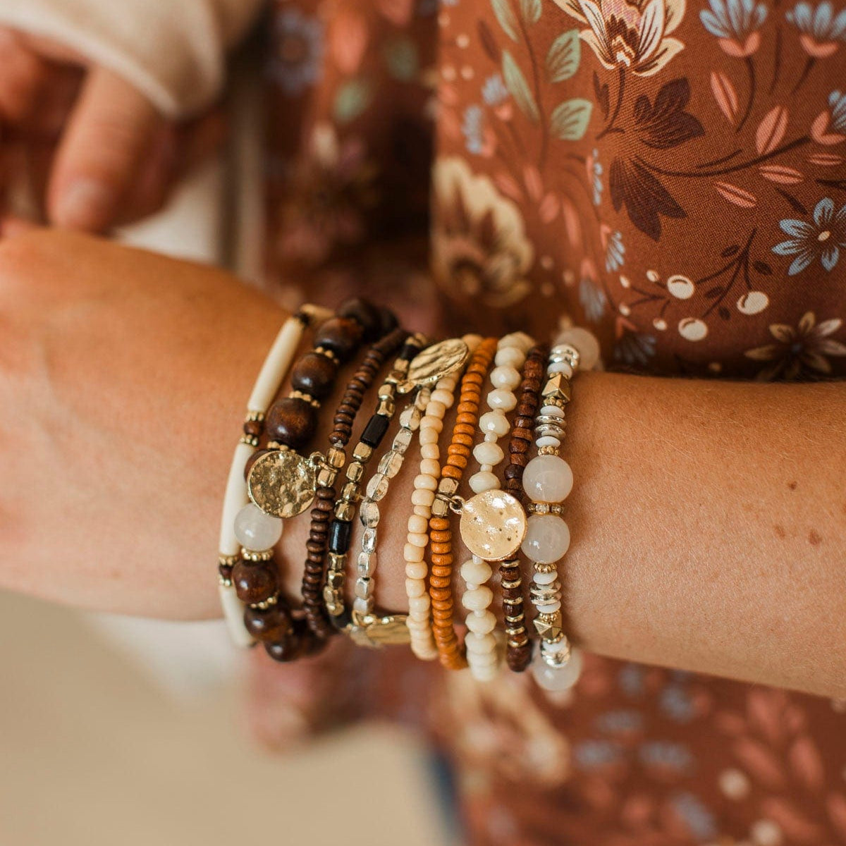 Right On The Money Bracelet Set- Brown – The Pulse Boutique