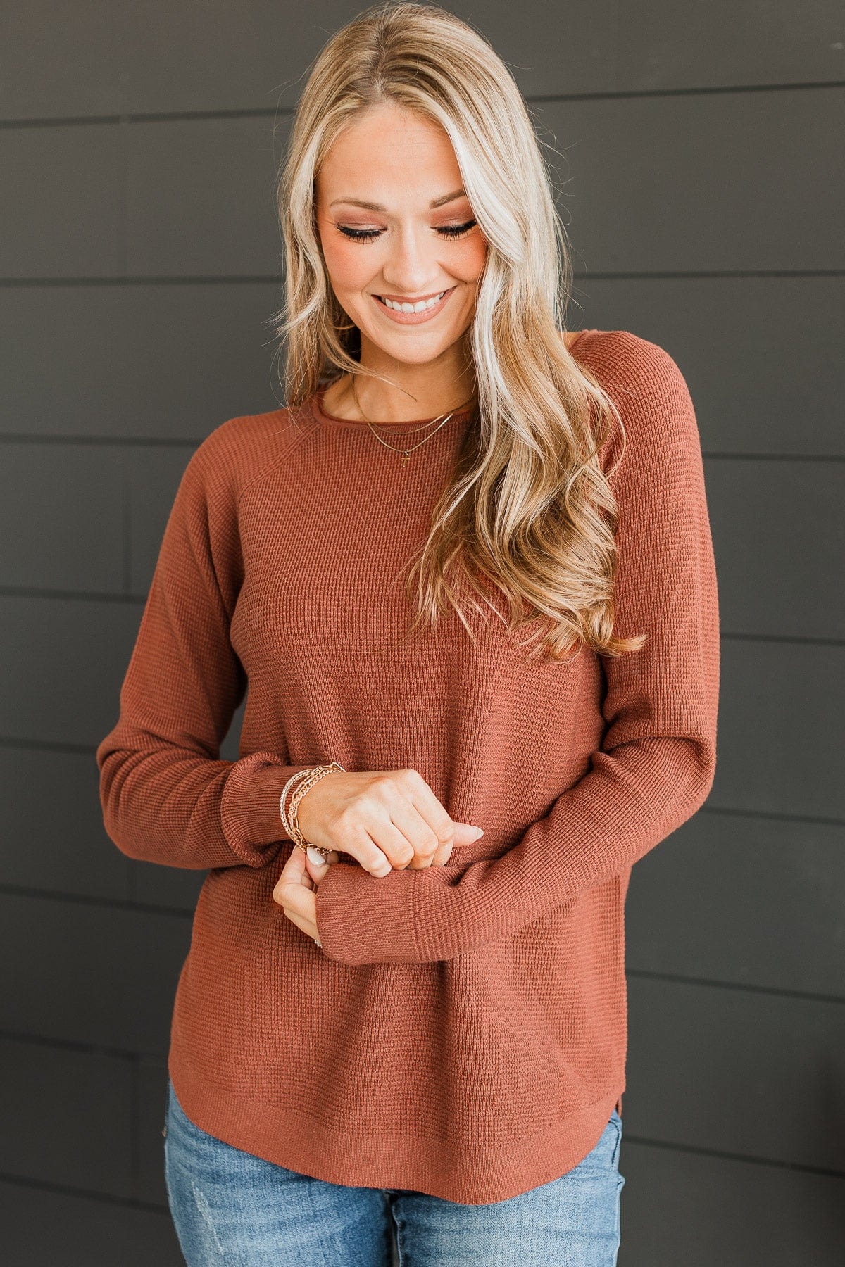 Confidence Boost Knit Sweater- Copper – The Pulse Boutique