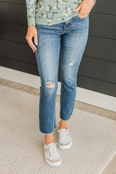 Vervet Stretch Straight Jeans- Gretchen Wash – The Pulse Boutique
