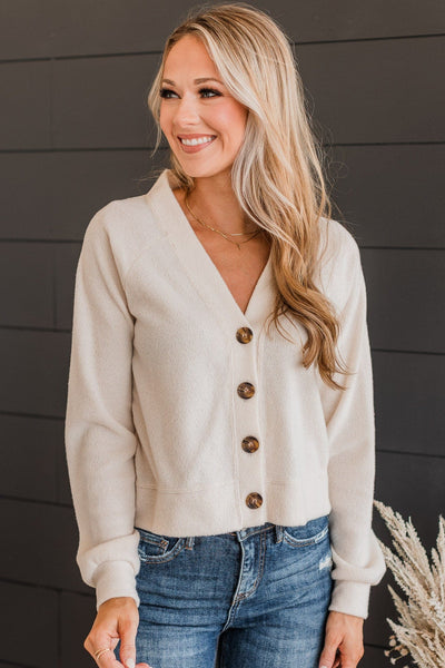 Highest Standards Button Cardigan- Cream – The Pulse Boutique