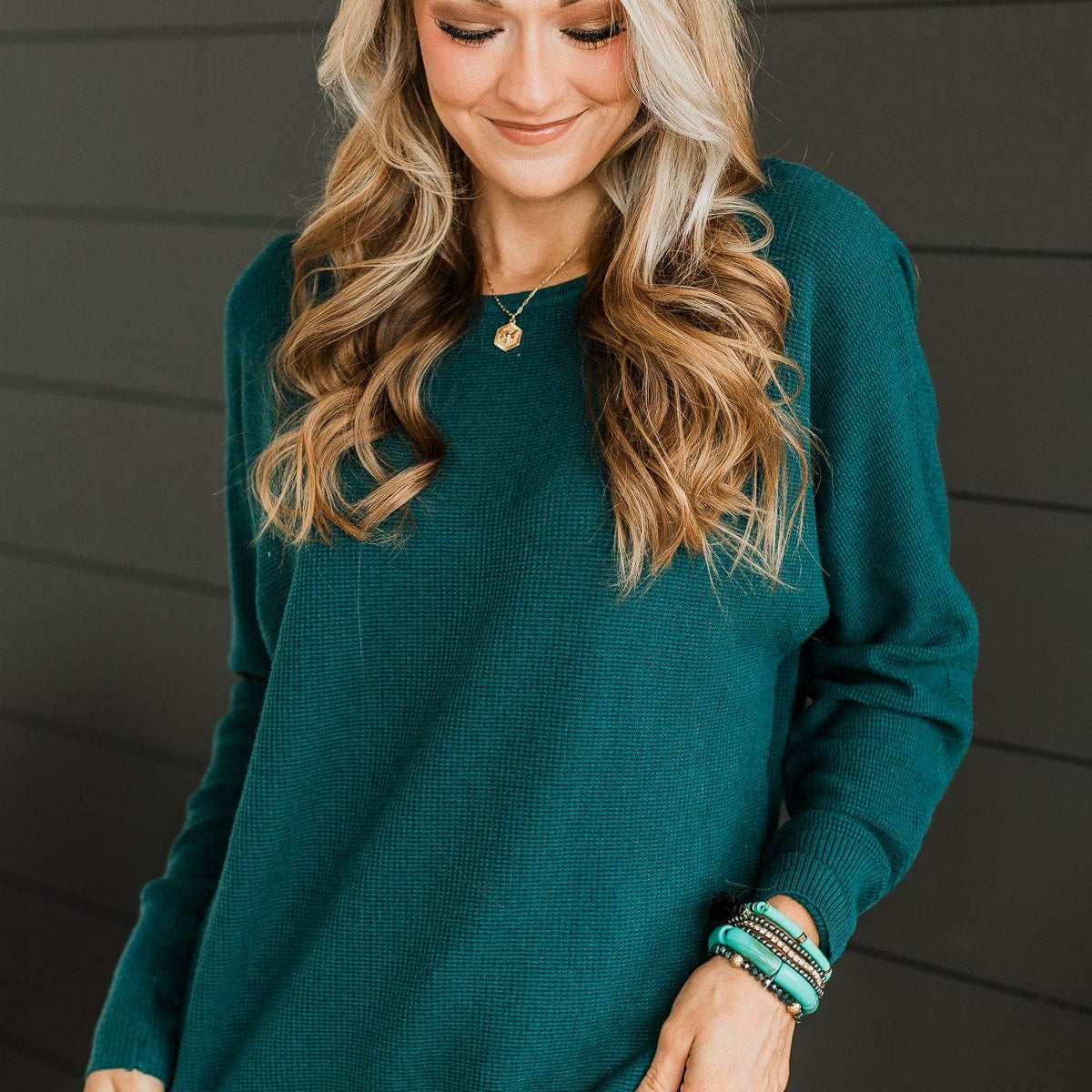 Among The Clouds Knit Sweater- Dark Jade – The Pulse Boutique