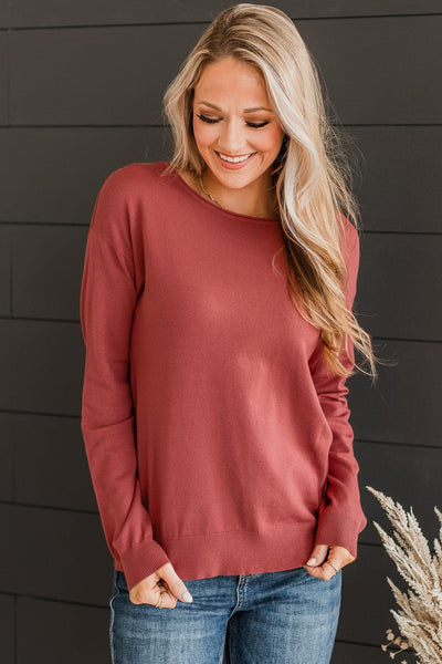 Infatuated With You Knit Sweater- Rust – The Pulse Boutique