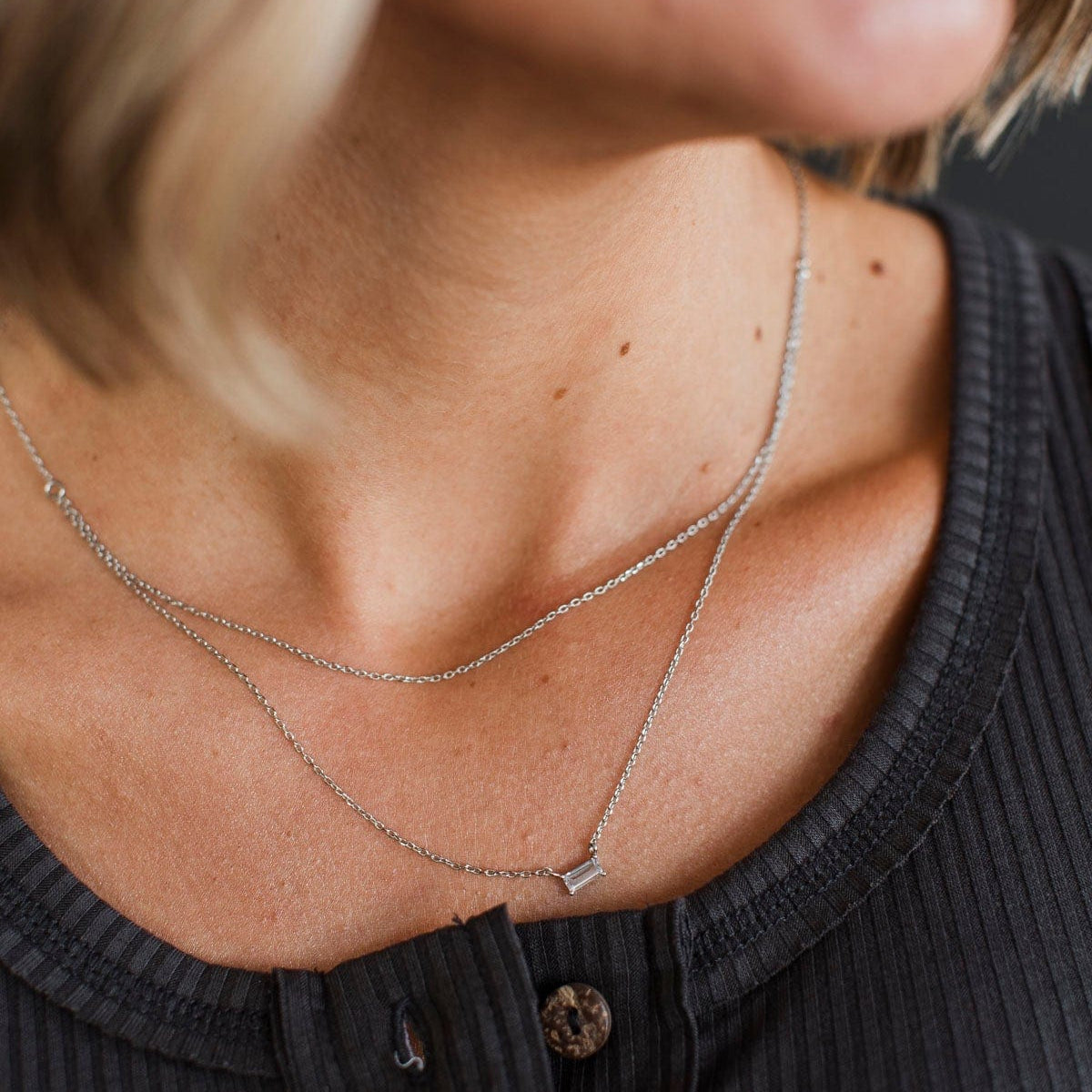 Worth Your While 2-Tier Necklace- Silver – The Pulse Boutique