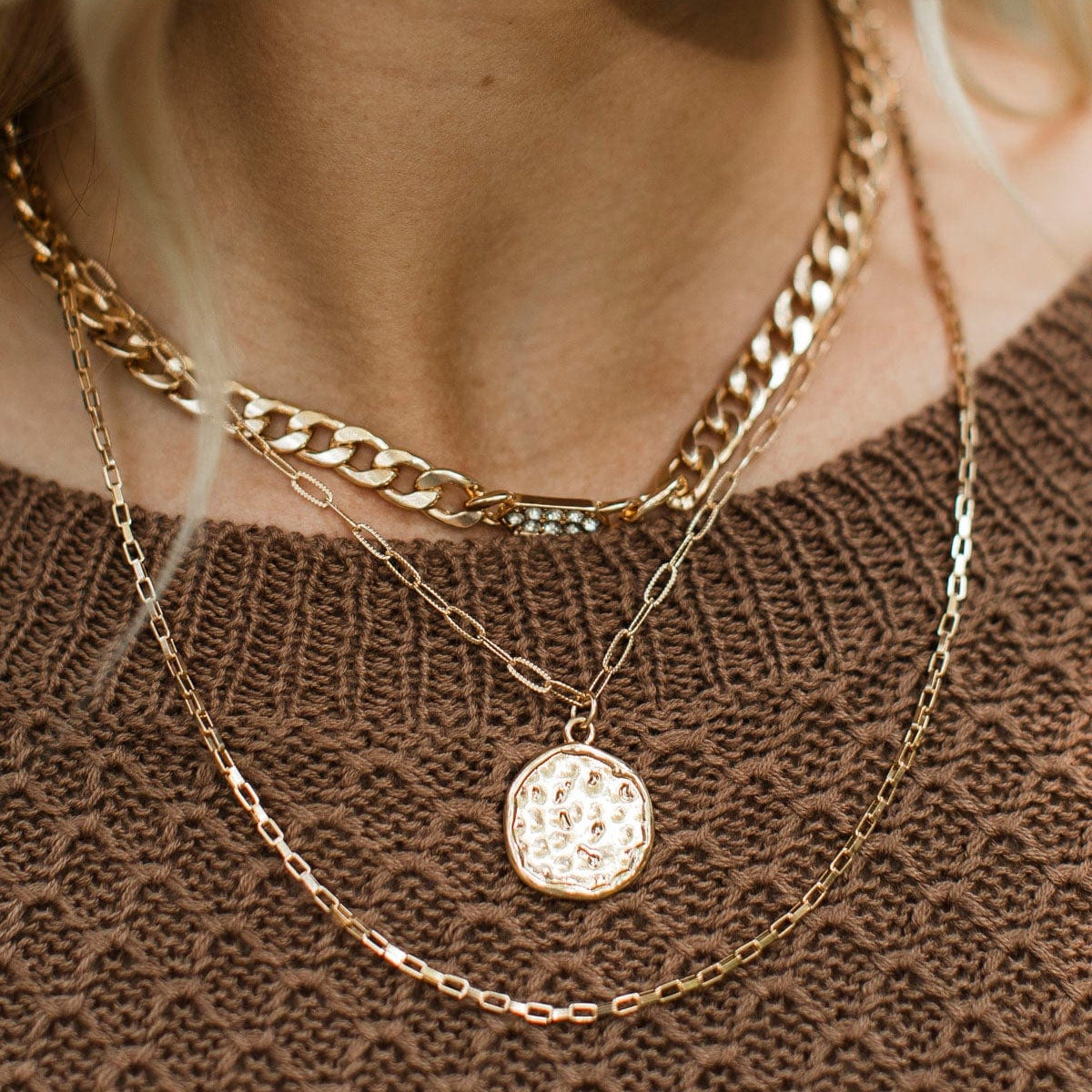 Daily Charm Layered Necklace- Gold – The Pulse Boutique