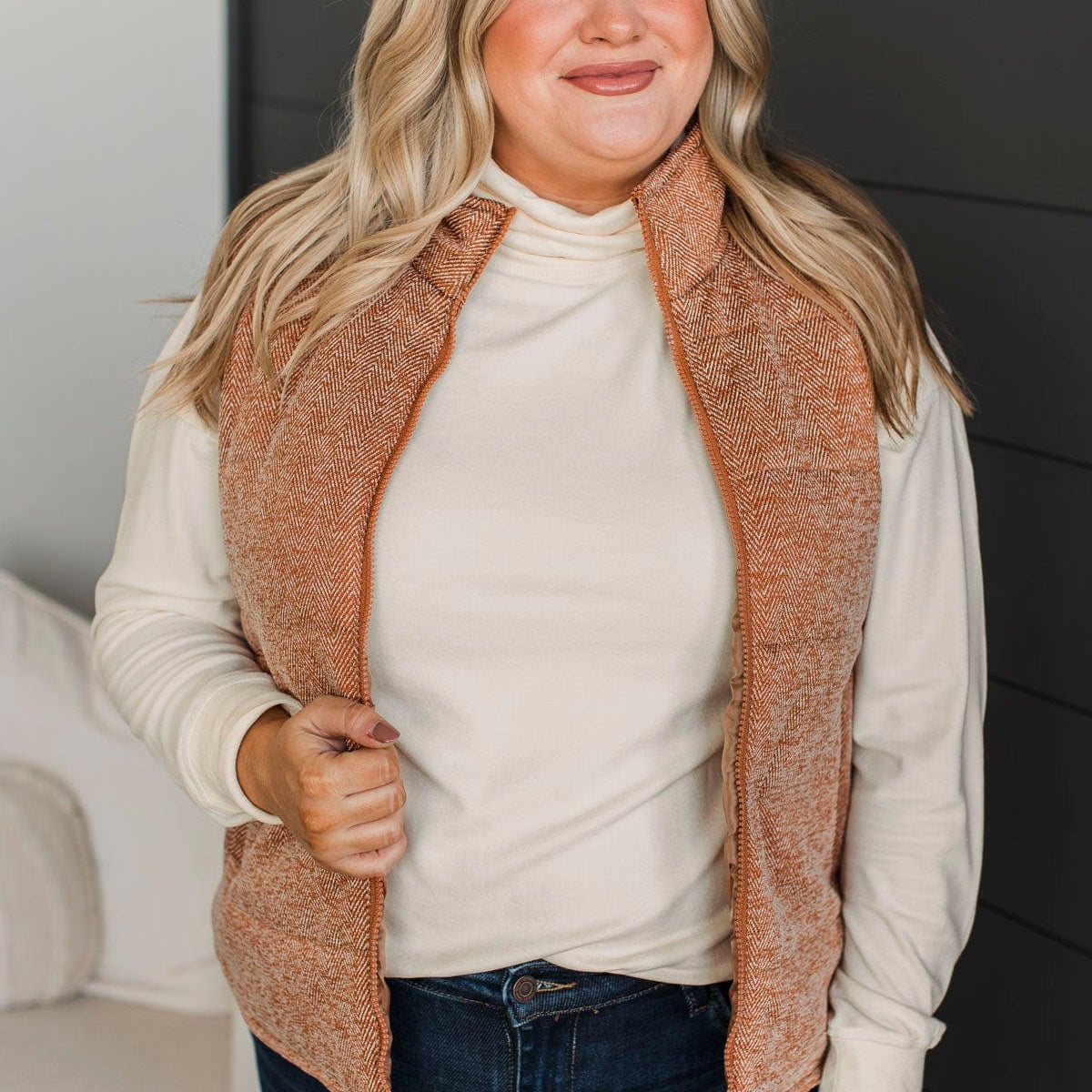 Change Of Tune Puffer Vest- Rust – The Pulse Boutique