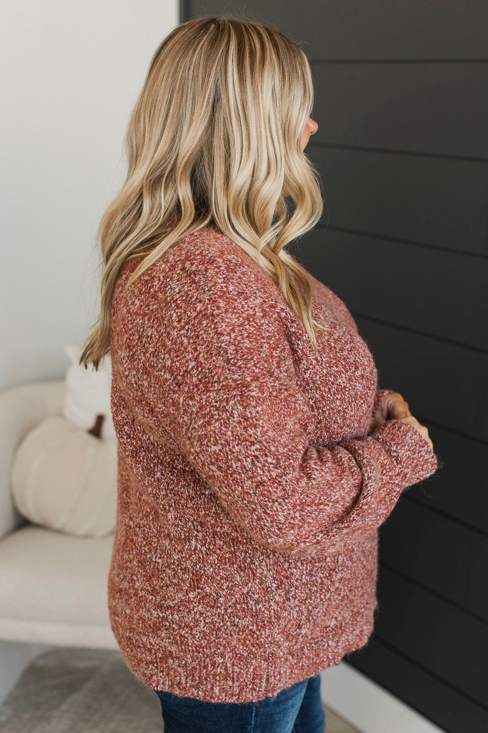 Still The One Knit Sweater- Dark Rust – The Pulse Boutique