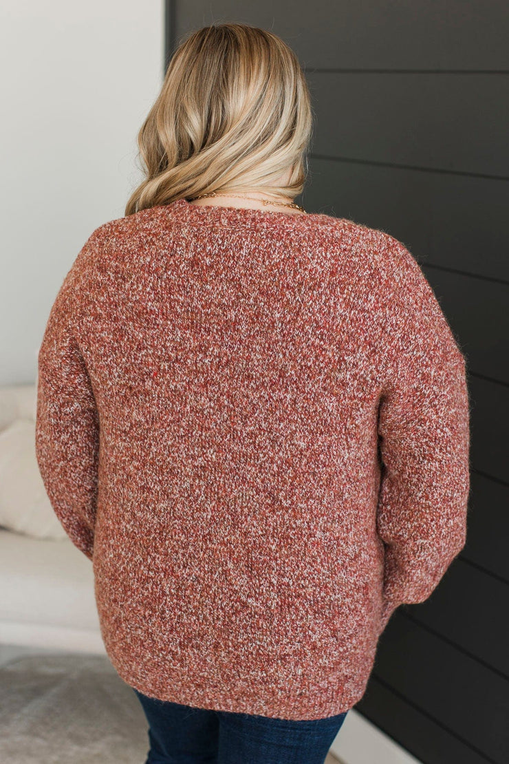 Still The One Knit Sweater- Dark Rust – The Pulse Boutique
