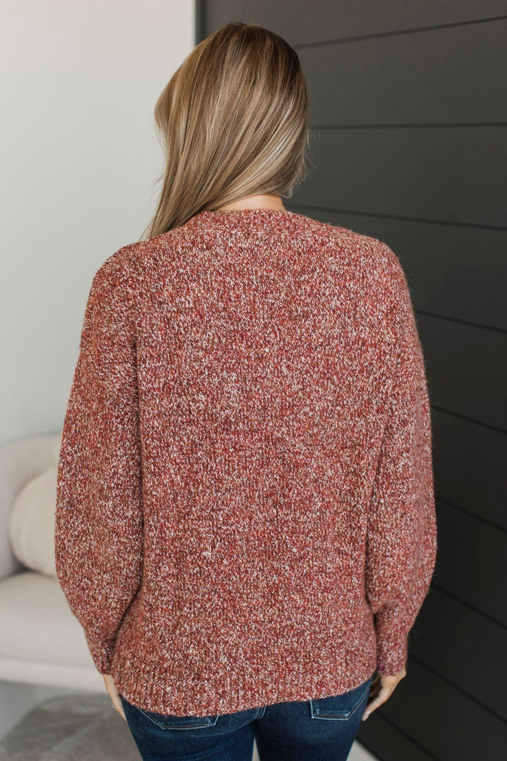Still The One Knit Sweater- Dark Rust – The Pulse Boutique