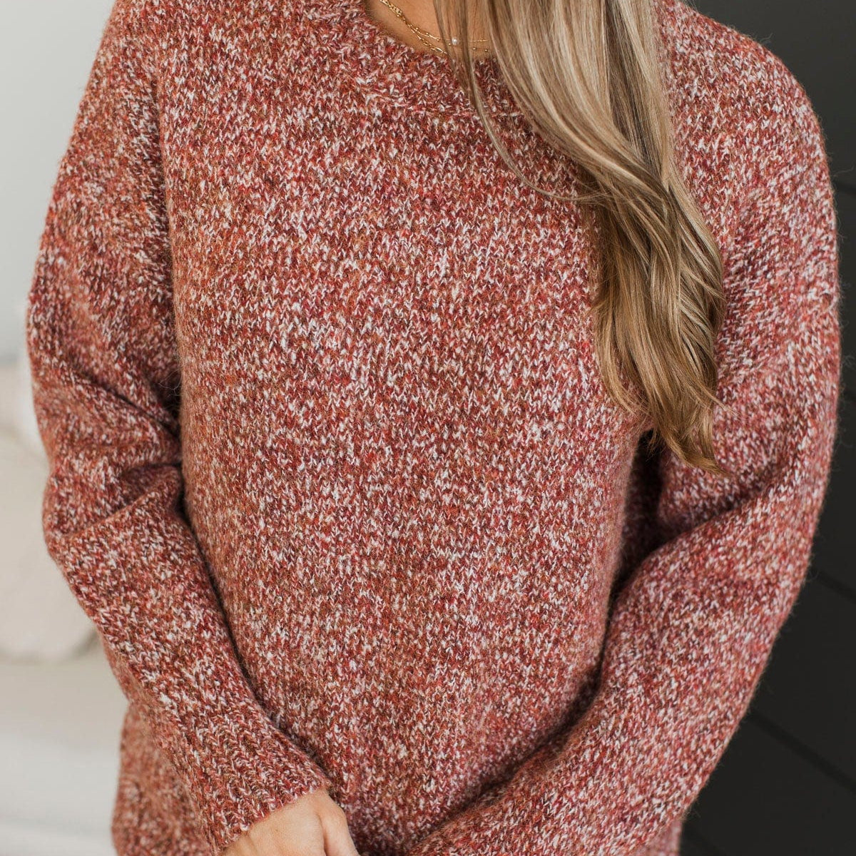 Still The One Knit Sweater- Dark Rust – The Pulse Boutique