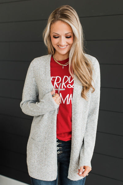 Props To You Sprinkle Knit Cardigan- Heather Grey – The Pulse Boutique