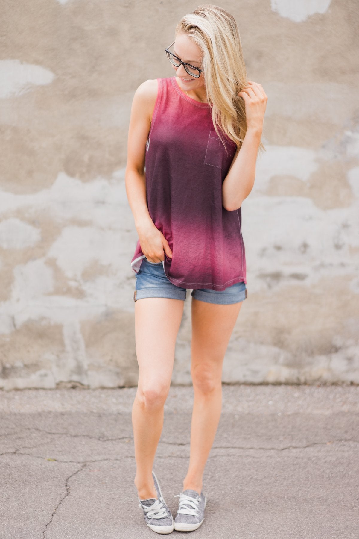 Berry Ombre Tank Top – The Pulse Boutique
