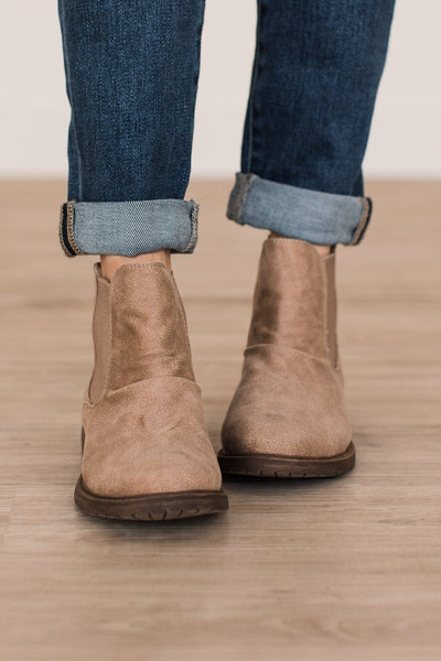 Very G Vienna Booties- Natural – The Pulse Boutique