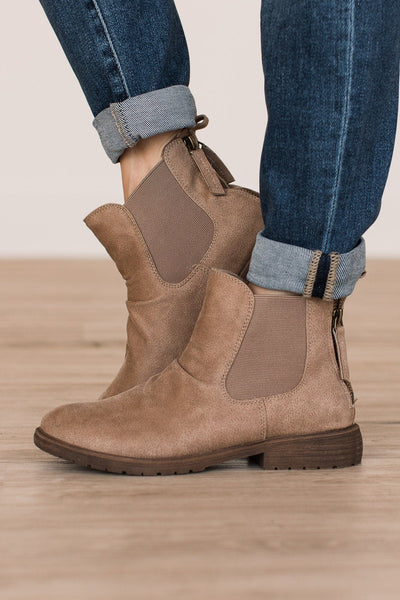 Very G Vienna Booties- Natural – The Pulse Boutique