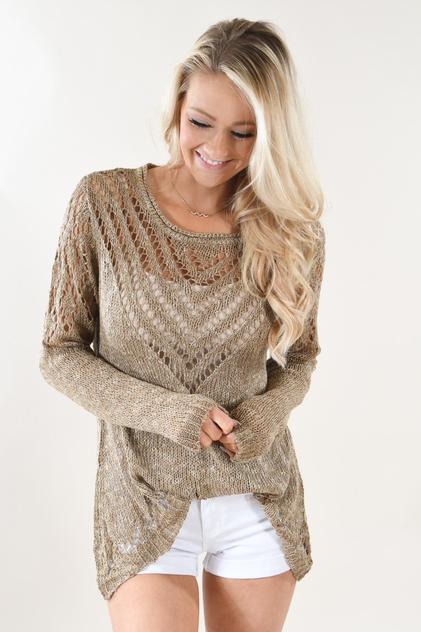 Knit Brown Sweater – The Pulse Boutique