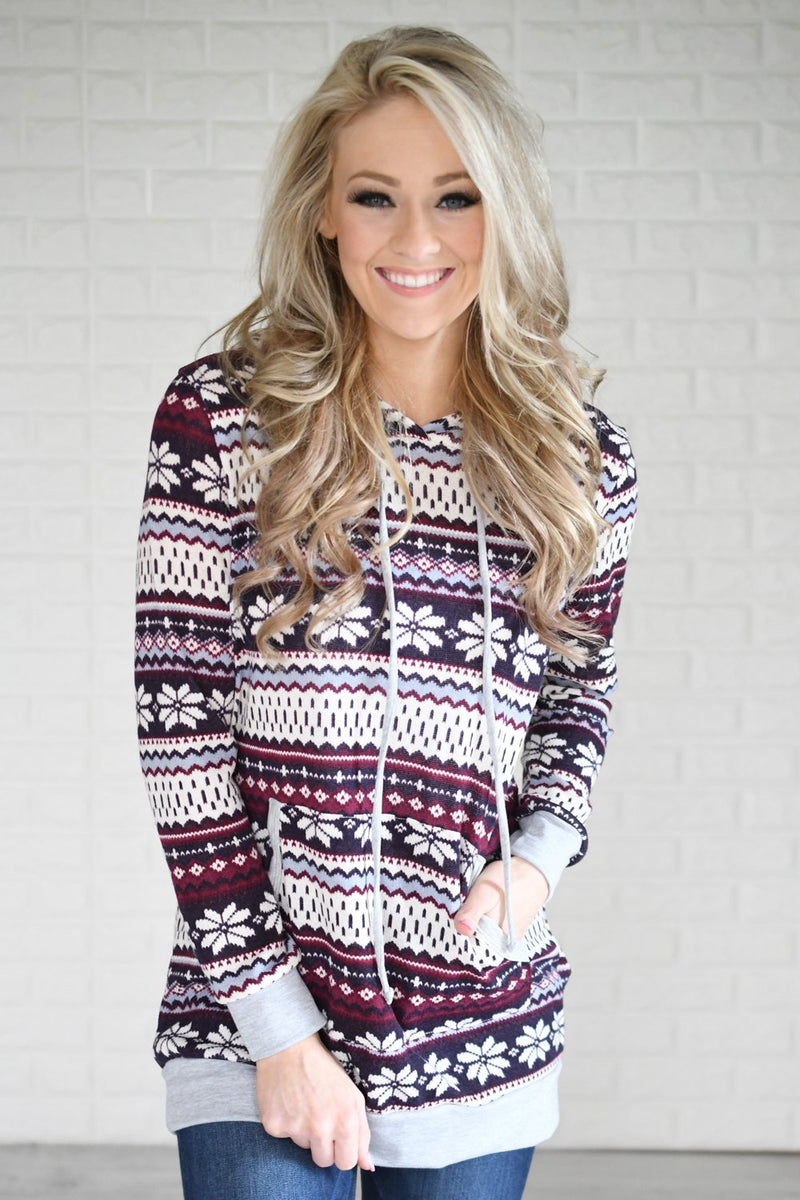 Winter Wonderland Snowflake Hoodie – The Pulse Boutique