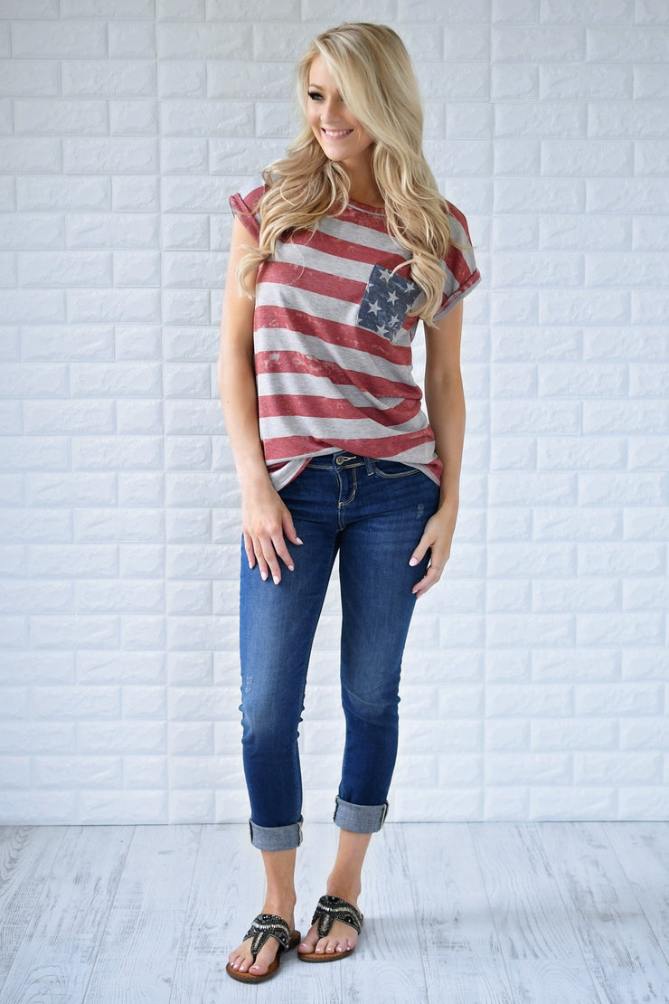 American Made Pocket Top – The Pulse Boutique