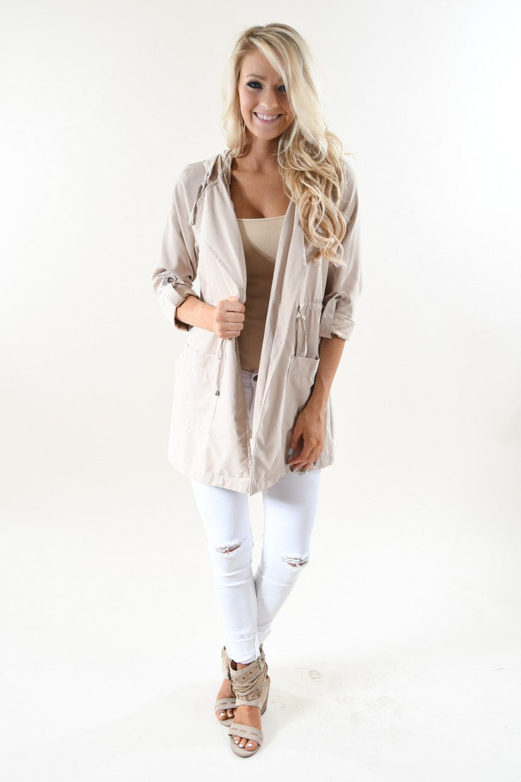 Spring Jacket ~ Light Stone – The Pulse Boutique