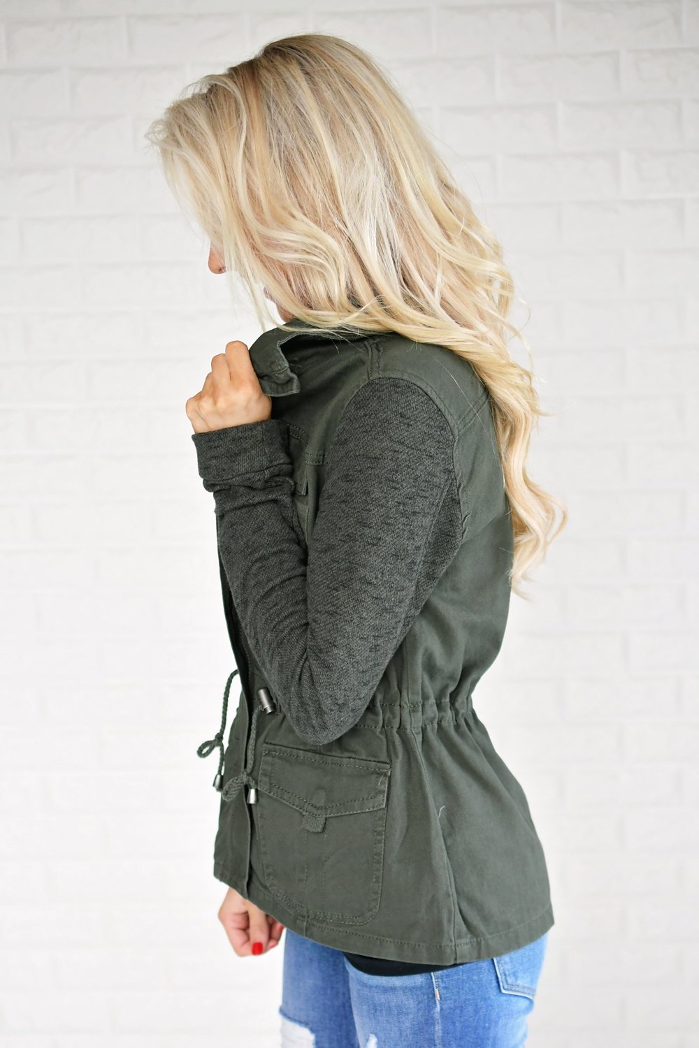 Essential Olive Utility Jacket – The Pulse Boutique