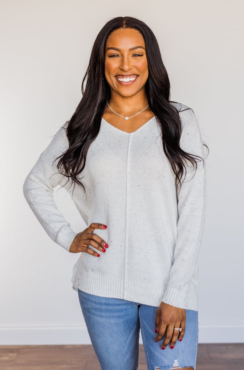 Sheer Delights Knit Sweater- Ivory – The Pulse Boutique