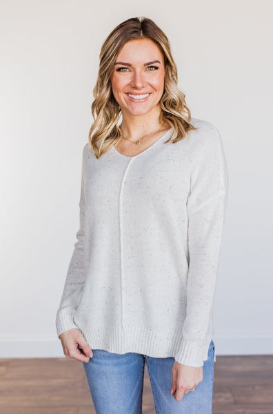 Sheer Delights Knit Sweater- Ivory – The Pulse Boutique