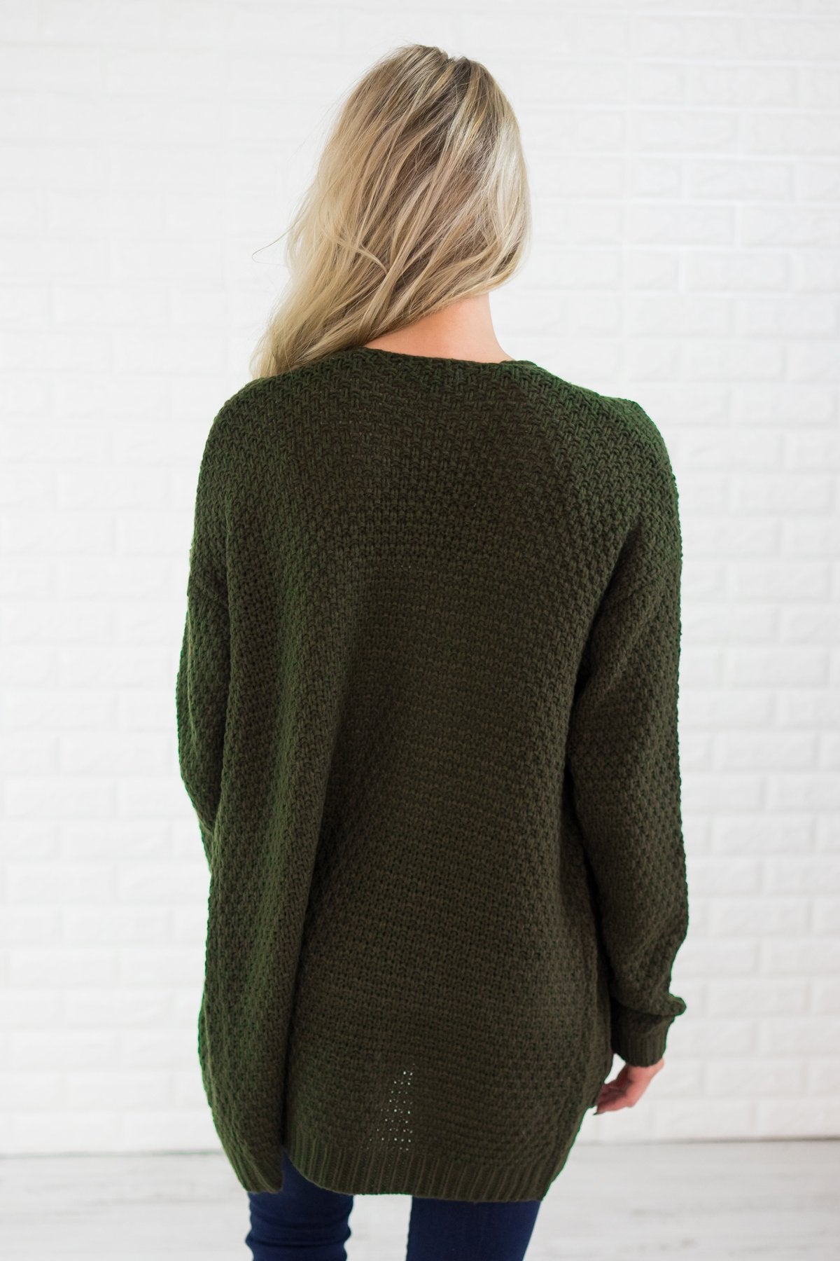 Chunky Olive Knit Cardigan – The Pulse Boutique
