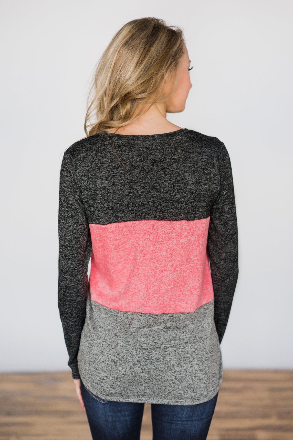 On the Brightside Color Block Top ~ Hot Pink – The Pulse Boutique
