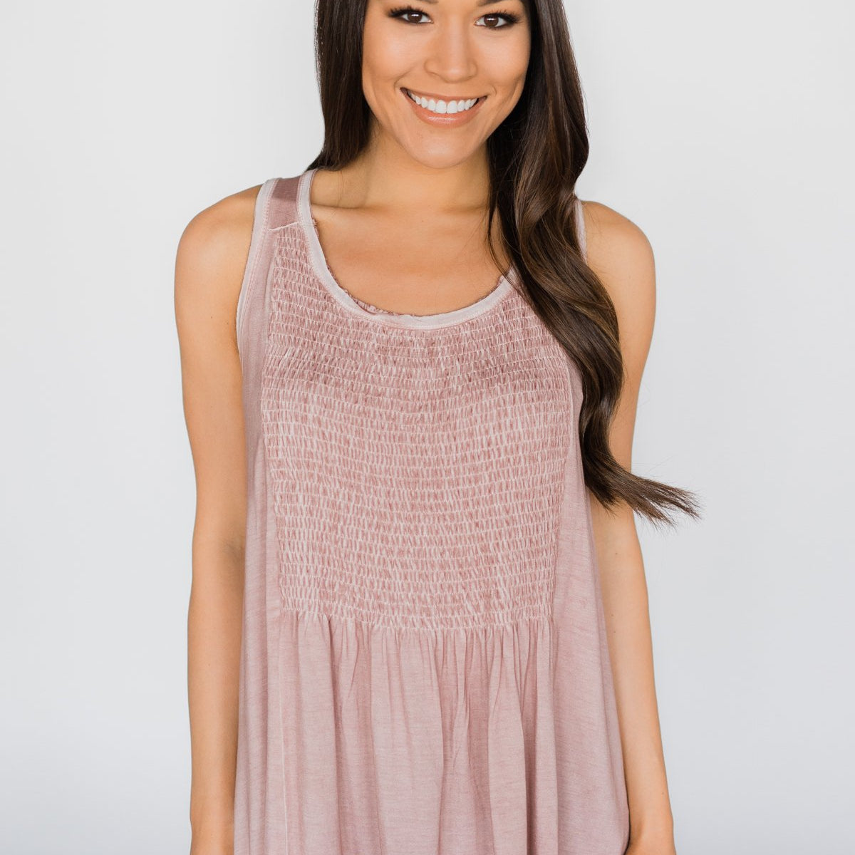 Blush Lace Up Back Tank Top – The Pulse Boutique
