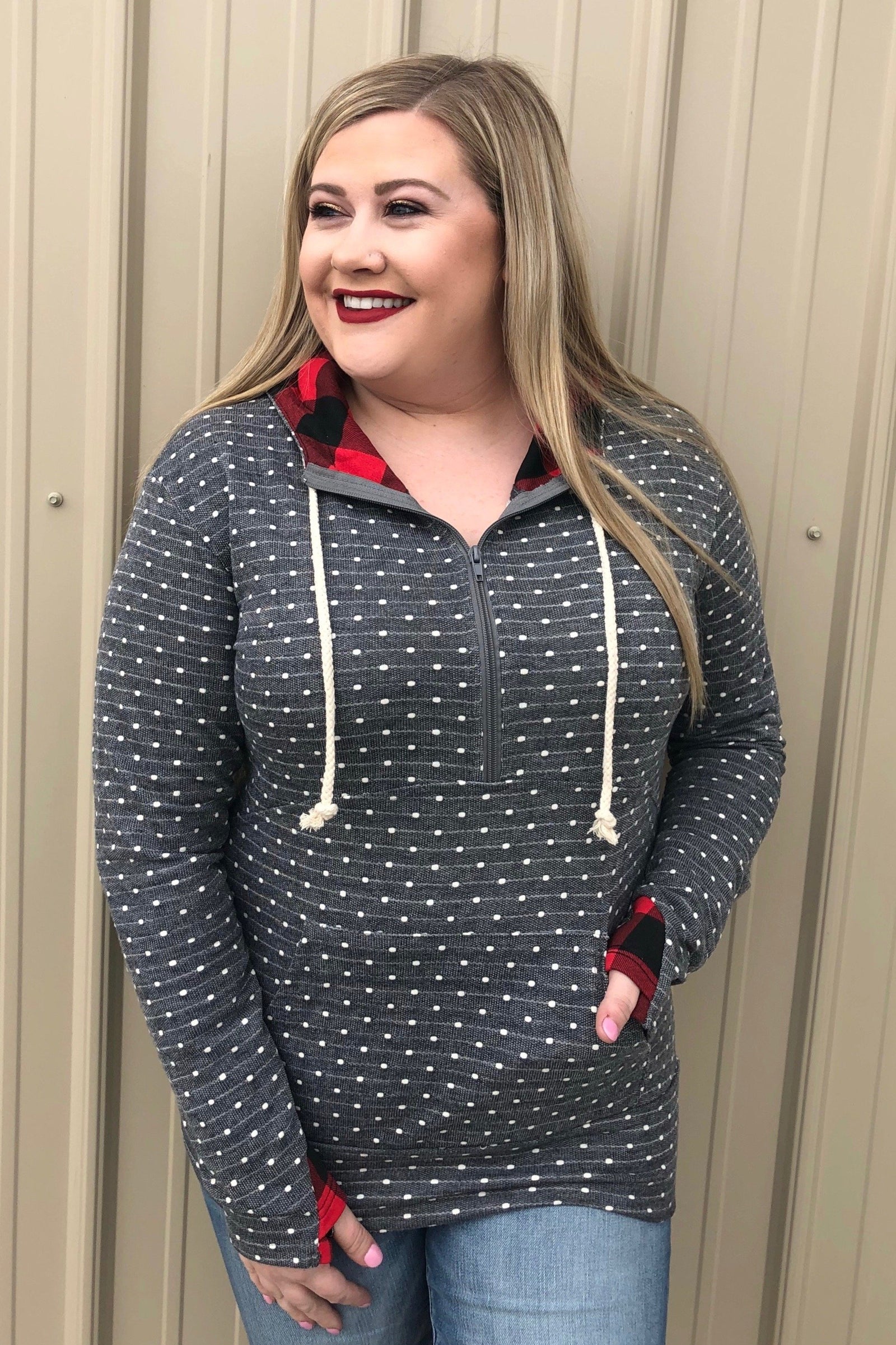 Exclusive Polka Dot & Buffalo Plaid Ampersand- Charcoal – The Pulse ...