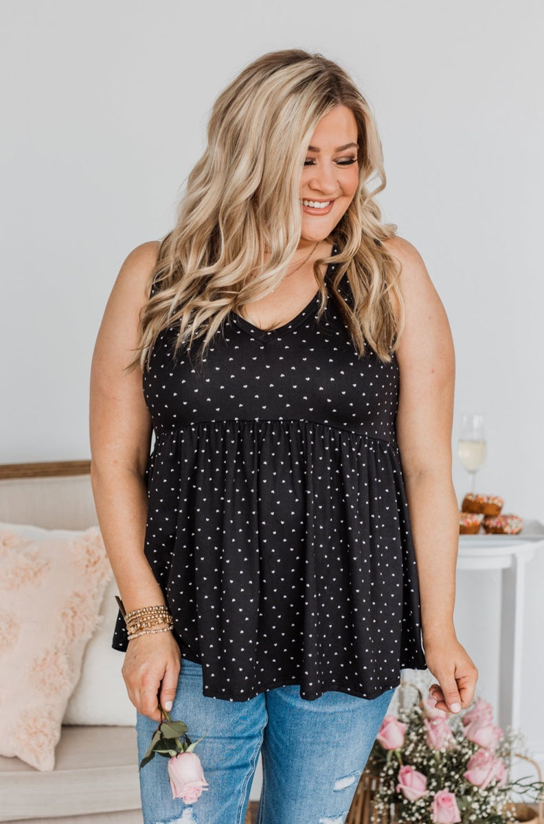 Always Be Yours V-Neck Tank Top- Black – The Pulse Boutique