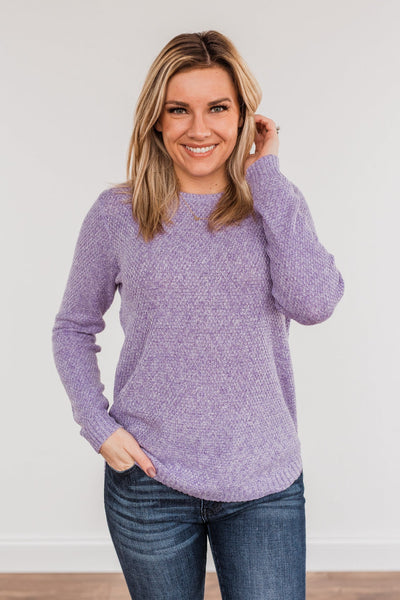 Runway Beauty Knit Sweater- Lavender – The Pulse Boutique