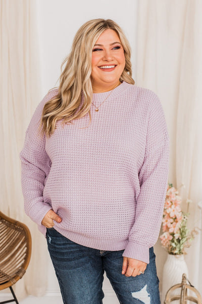 Captivating In Color Knit Sweater- Lilac – The Pulse Boutique
