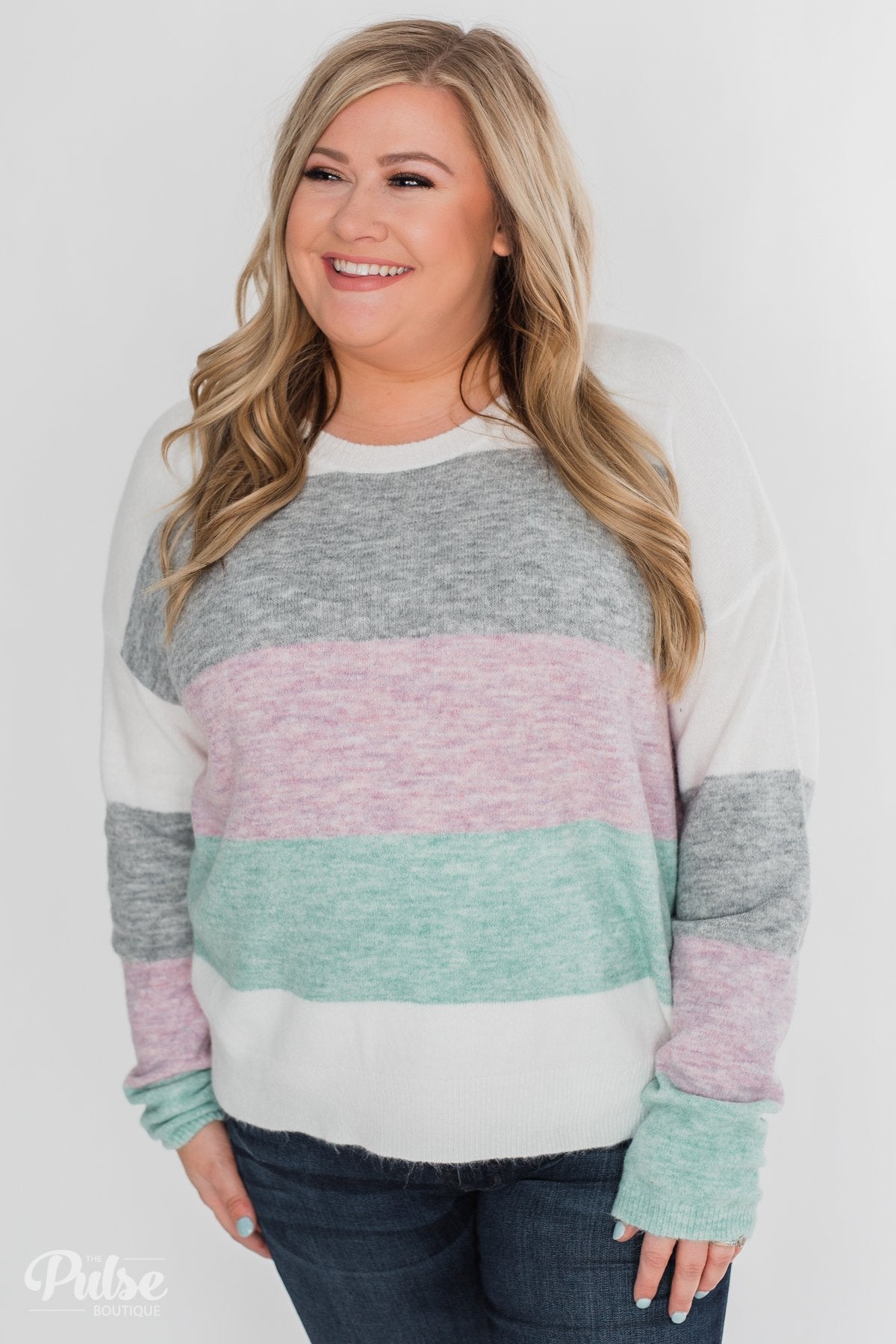 Spring Getaway Color Block Sweater- Muted Pastels – The Pulse Boutique