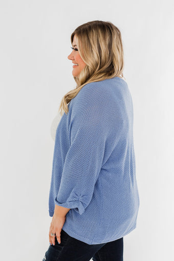 The Perfect Knit Cardigan- Periwinkle – The Pulse Boutique