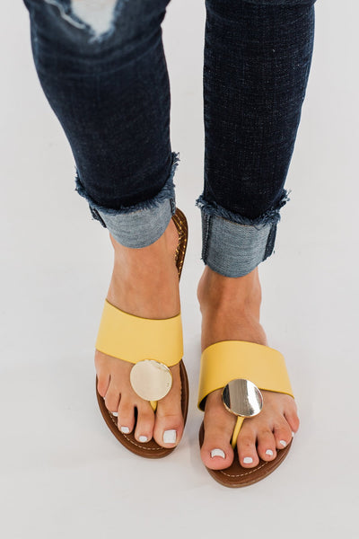 Qupid Bellini Sandals- Yellow – The Pulse Boutique