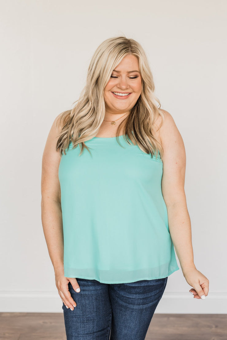 Must Have Been Love Tank Top- Mint Blue – The Pulse Boutique
