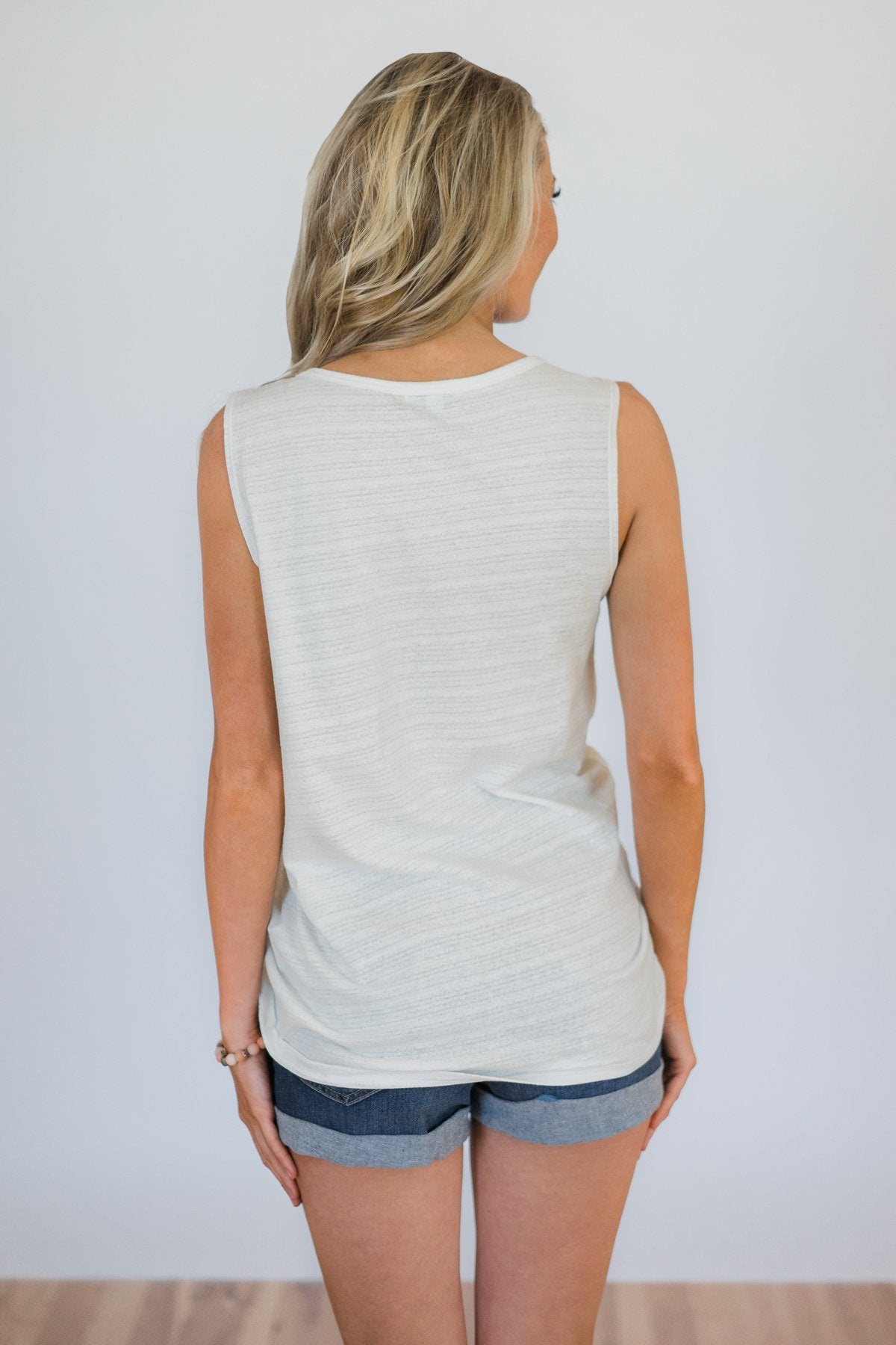 Basic Button Tank Top- Ivory – The Pulse Boutique