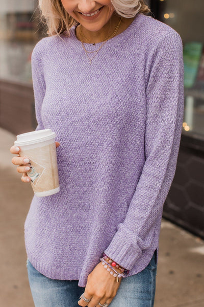Runway Beauty Knit Sweater- Lavender – The Pulse Boutique