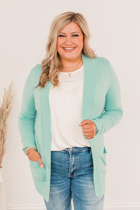 Essential Cardigan- Mint – The Pulse Boutique