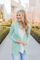 Essential Cardigan- Mint – The Pulse Boutique