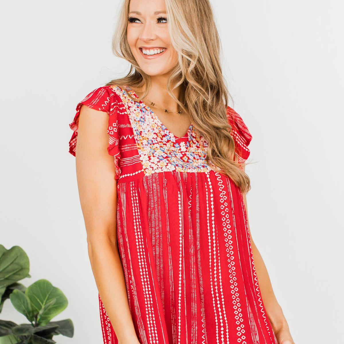 Make Way For The New Embroidered Blouse- Red – The Pulse Boutique