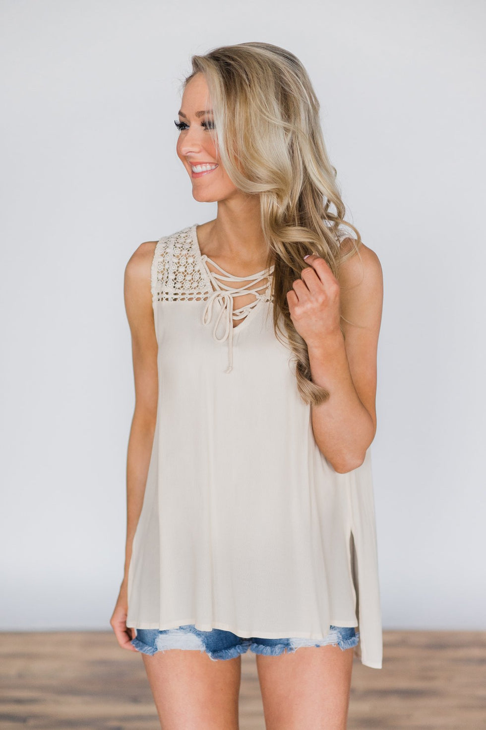 A Perfect View Cream Tank Top – The Pulse Boutique