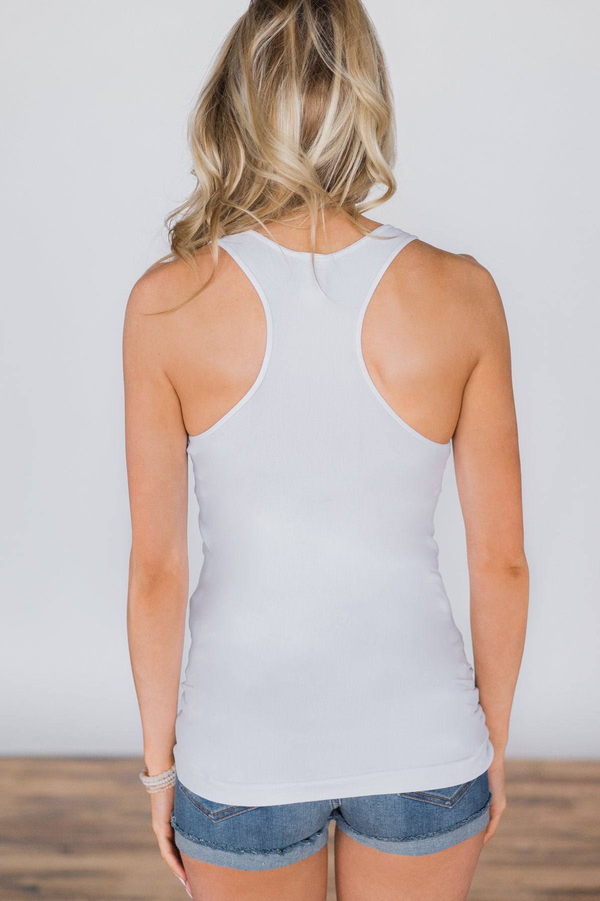 White Racerback Layering Tank Top – The Pulse Boutique