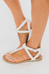Soda String Sandals- White – The Pulse Boutique